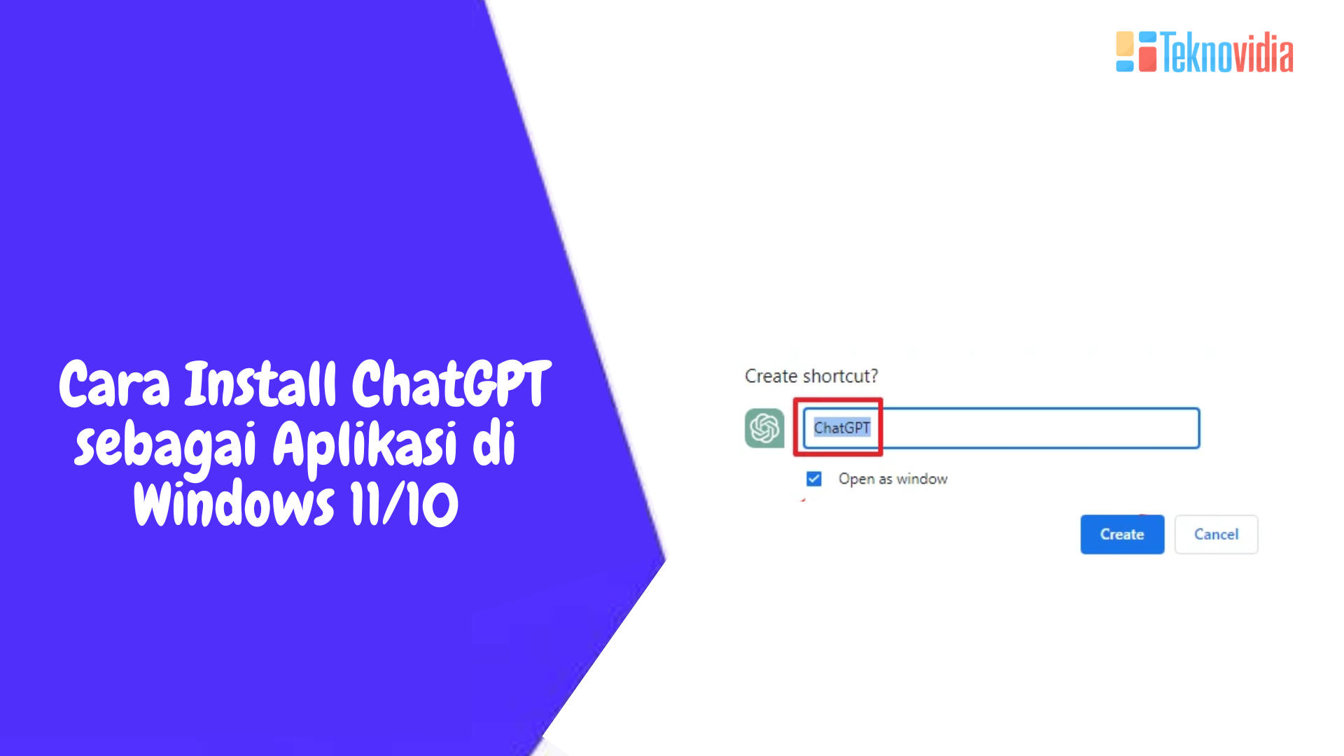 Cara Install ChatGPT sebagai Aplikasi di Windows 11/10