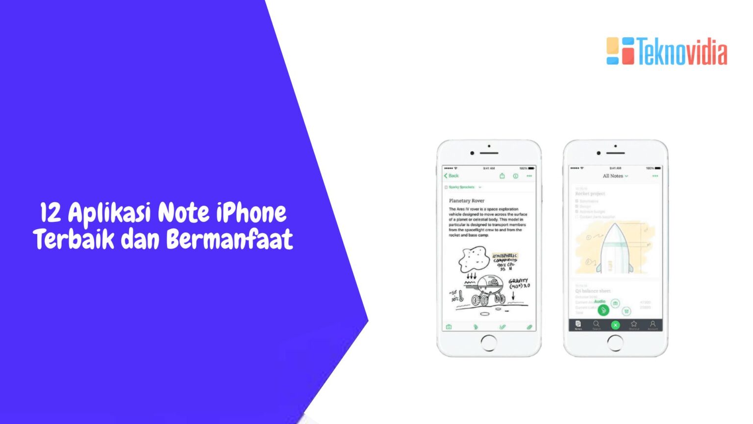 12 Aplikasi Note iPhone Terbaik dan Bermanfaat - Teknovidia