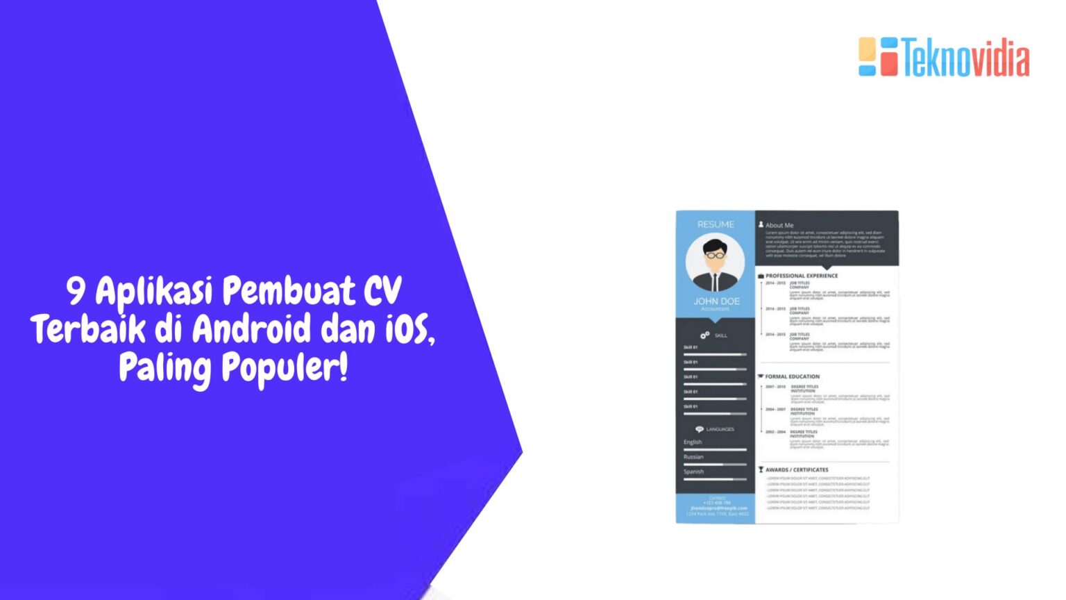 9 Aplikasi Pembuat CV Terbaik di Android dan iOS, Paling Populer!