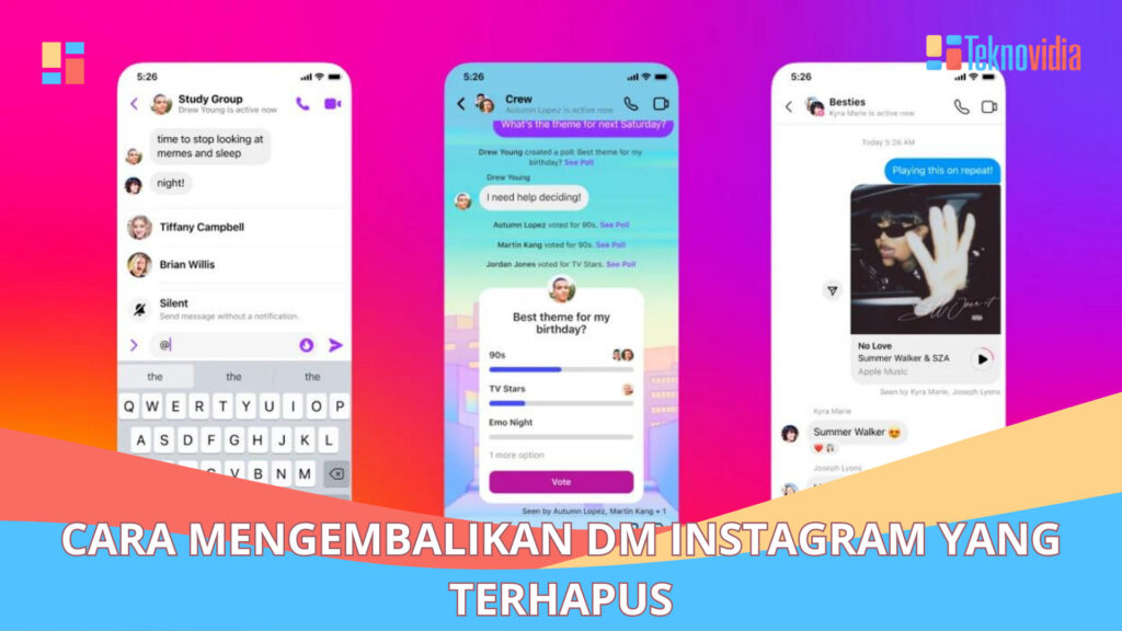 Cara Mengembalikan DM Instagram yang Terhapus - Teknovidia