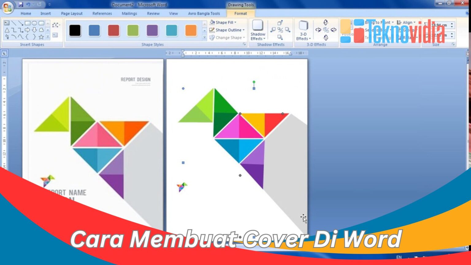 Cara Membuat Cover Di Word : Desain Cover Yang Unik - Teknovidia