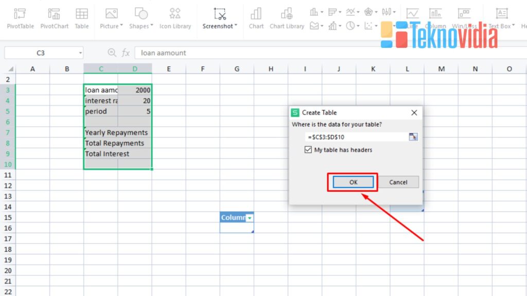 Panduan Lengkap : Cara Membuat Tabel Di WPS Office - Teknovidia