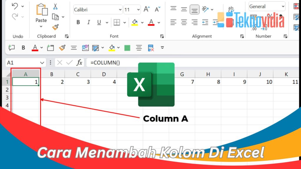 Cara Menambah Kolom Di Excel Dengan Mudah Dan Cepat - Teknovidia
