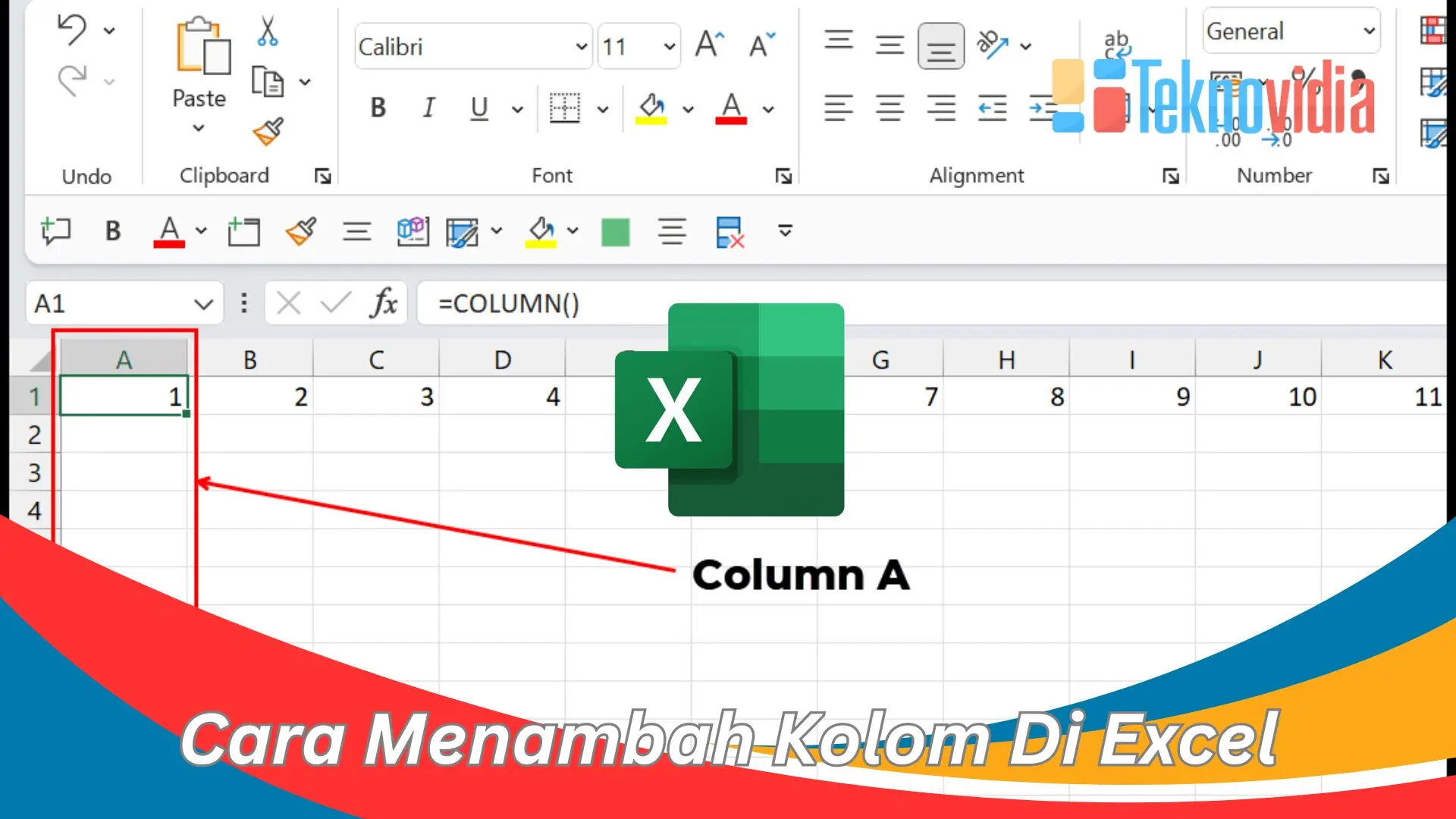 Cara Menambah Kolom Di Excel Dengan Mudah Dan Cepat - Teknovidia