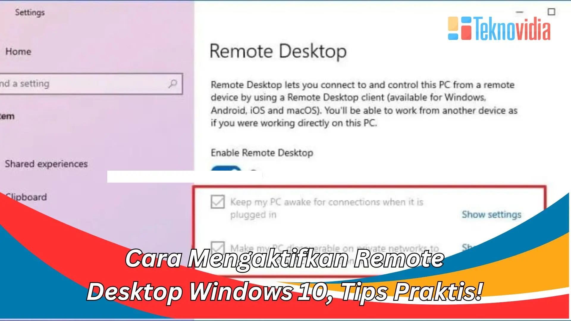 Cara Mengaktifkan Remote Desktop Windows 10, Tips Praktis!