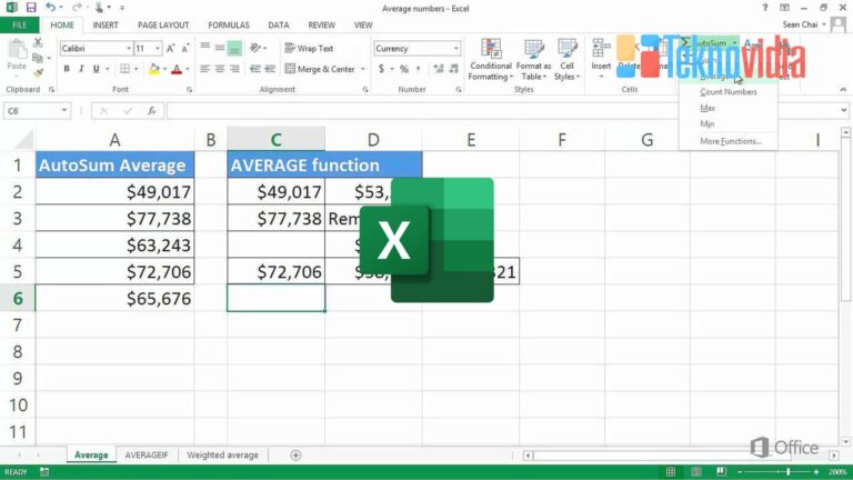 Memahami Fungsi Average Pada Excel : Presisi Perhitungan - Teknovidia